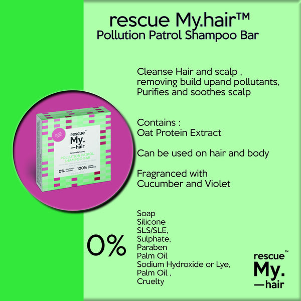 Infuse my colour Pollution Patrol Shampoo Bar 80g/15g | the-lick-uk
